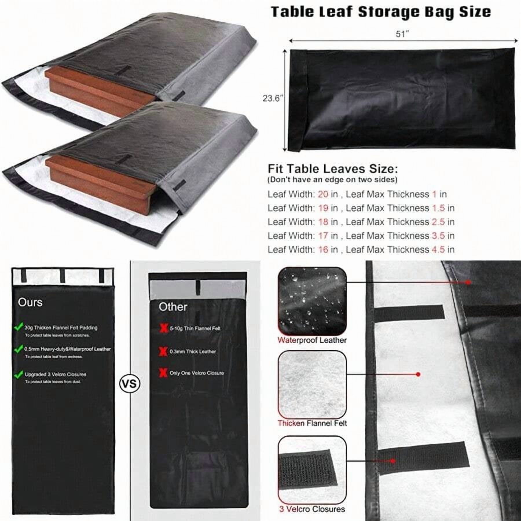 Click here for Na Na Table Leaf Storage Bag Padded 2 Pack Heavy D... prices