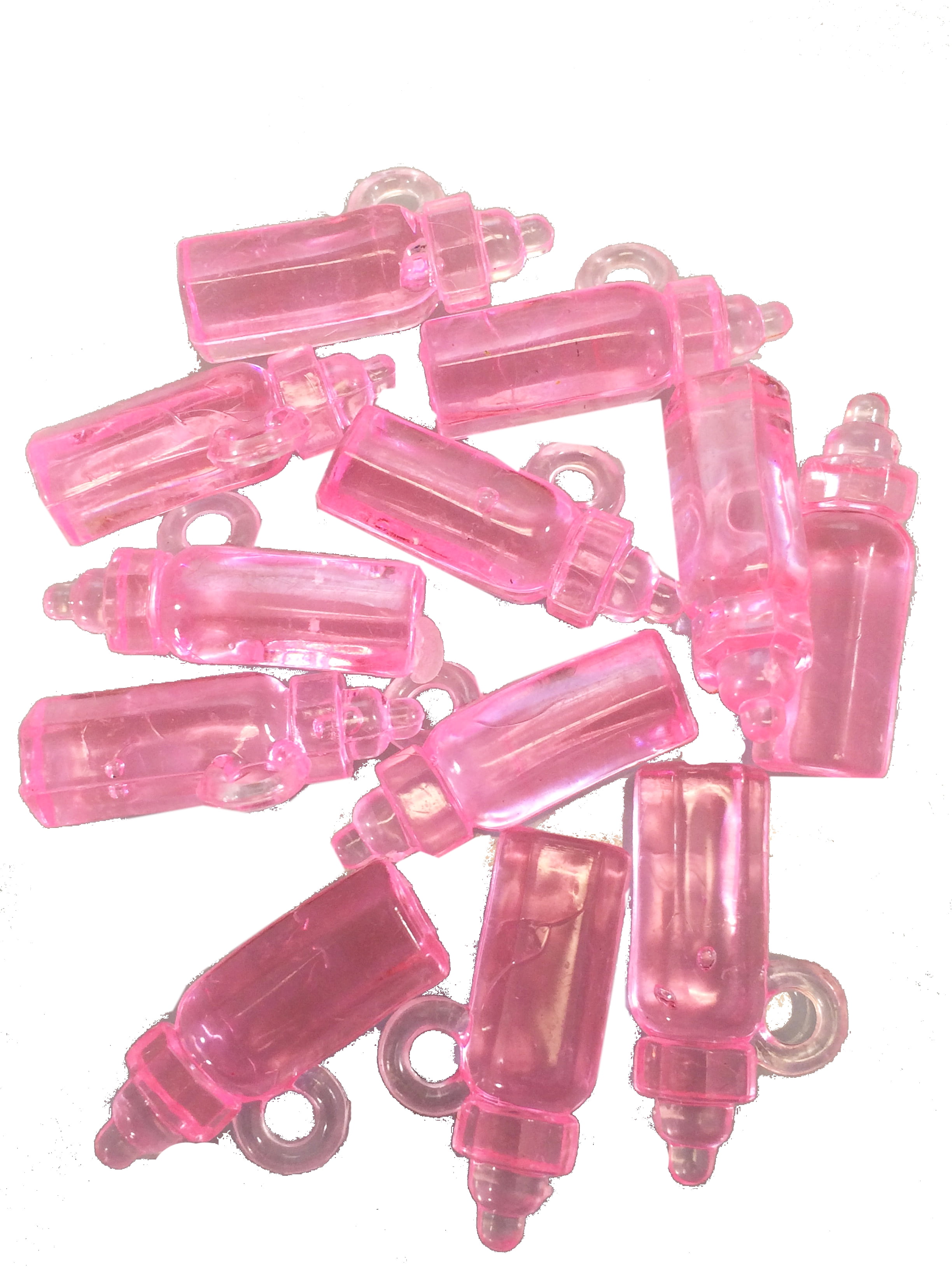 Mini Clear Pink Plastic Baby Bottles, Pack of 144 - 1.5 Inch Tall ...