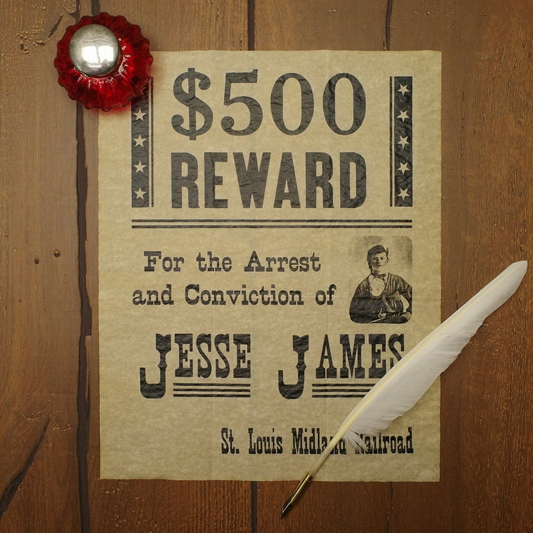 Jesse James Outlaw Wanted Poster Facial Recognition Uncovers