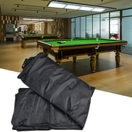 Brybelly High-Quality 9-Foot Brown Leatherette Pool Table Cloth Cover ...