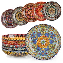 Gibson Home Zen Buffet 6-Piece 41oz Large Pasta Bowls Porcelain Ceramic ...