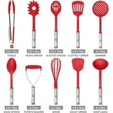 Kaluns 10-Pc High-Heat Resistant Nylon & Stainless Steel Kitchen ...