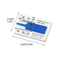 Plastic Tire Tread Ruler 0-20MM Vernier Measure Caliper Tire Tread ... Plastic Tire Tread Ruler 0-20MM Vernier Measure Caliper Tire Tread ...