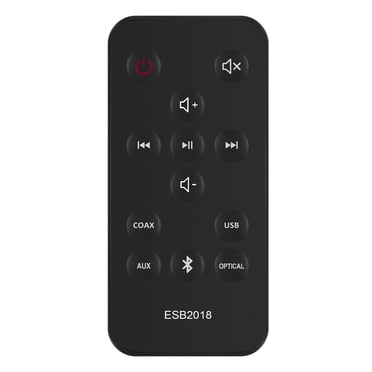 Replaced Remote Control Fit for Element Sound Bar ESB2118 2.1 BT ...
