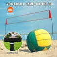 Freestanding Volleyball Training Net, Adjustable Height 7.4–8 FT ...