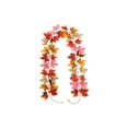 Artificial Maple Leaf Garland, Multicolor Plastic Fall Vine with Mini ...