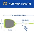 Pool Skimmer Net Regular Mesh 72 Inch Pole Cleaning for Swimming Ponds ...