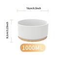 2 Pcs Heated Ceramic Cat Bowl, 1000ml USB Constant Temperature Pet Bowl ...