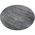 Bowery Hill Wooden Farmhouse Style Round Dining Table in Weathered Gray ...