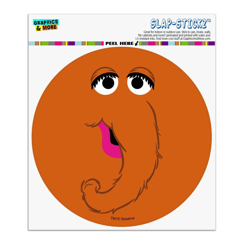 Sesame Street Snuffleupagus Face Automotive Car Window Locker Circle ...