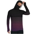 Maqroz UPF 50+ Hoodie Men Fashion Prints Built-In Face Mask Balaclava ...