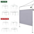 Eurmax Waterproof Instant Canopy Side Wall for 10'X10', Easy Install ...