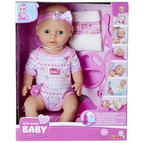 Simba Toys: Newborn: Drink & Wet - 17" Baby Doll & 8pc Toy Accessories ...