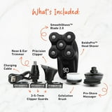 Groomie BaldiePro Handheld Cordless Electric Head Shaver Kit for Bald ...