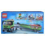 LEGO City Race Boat Transporter 60254 Vehicle Building Set for Kids ...