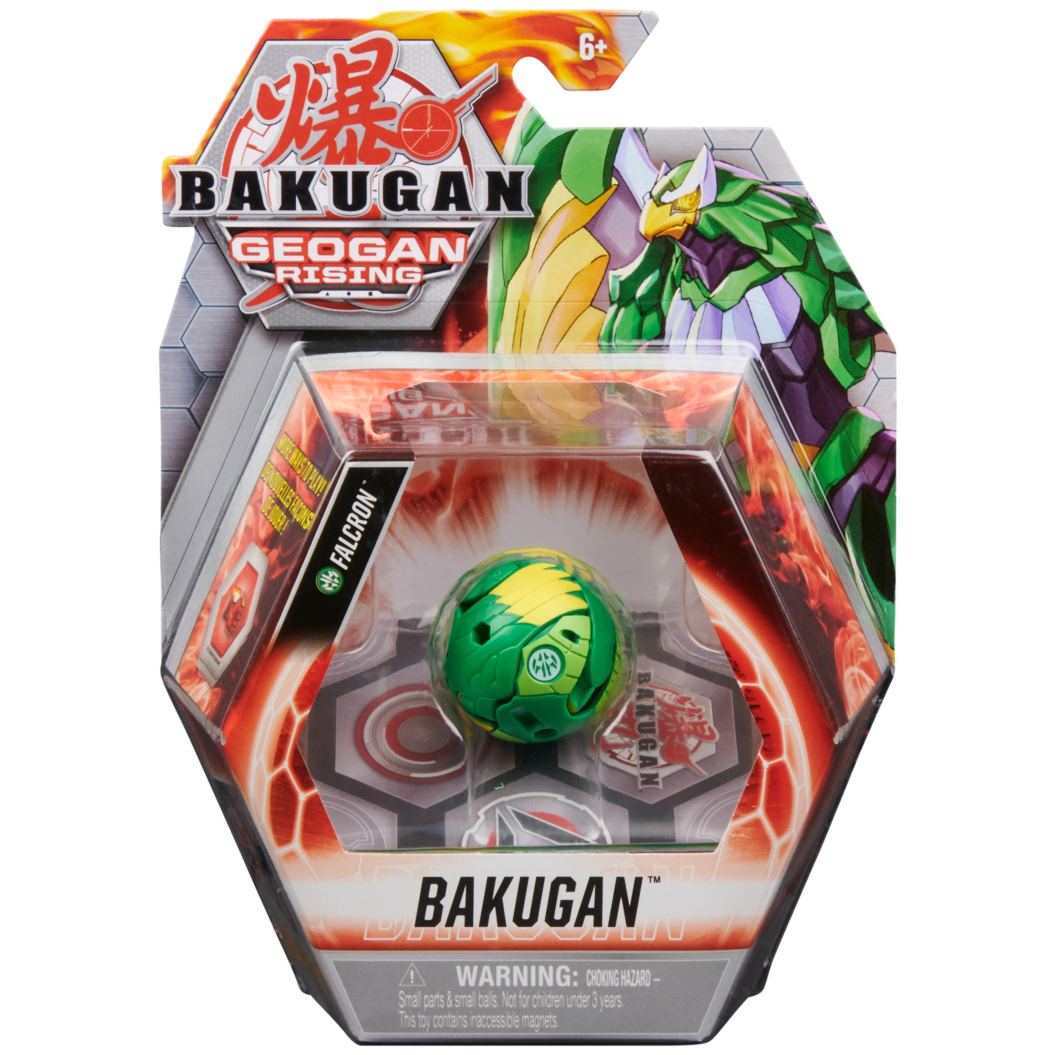 Bakugan, Falcron, 2-inch Tall Geogan Rising Collectible Action Figure ...