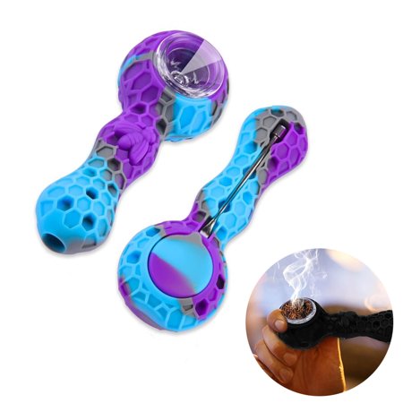 Indoor Outdoor Silicone Portable Honeycomb Pipe Colorful Creative Tools ...