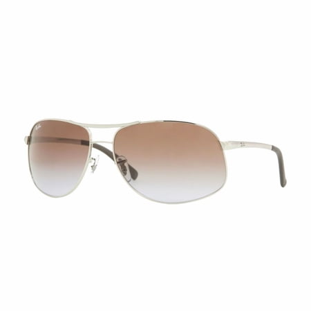 Ray-Ban RB3387-003/68 Silver Aviator Brown Gradient Lens Sunglasses ...