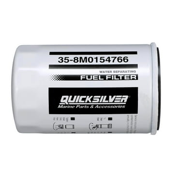 Quicksilver 18458Q4 Water Separating Fuel Filter Kit with Blue Water ...