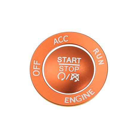 Unique Bargains Engine Start Stop Button Cover Kit Push Start Button ...