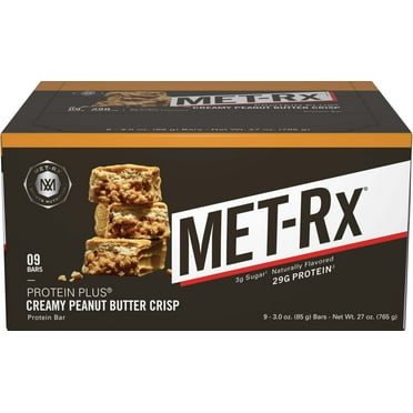MET-Rx Big 100 Protein Bar, Peanut Butter Pretzel, 30g Protein, 9 Ct ...
