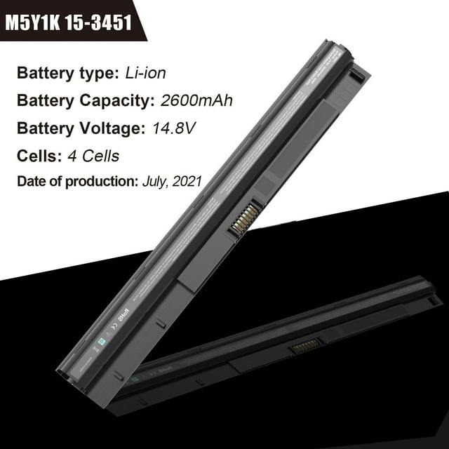 40Wh Type M5Y1K 14.8V Battery for Dell Inspiron 15 5000 3000 Series ...