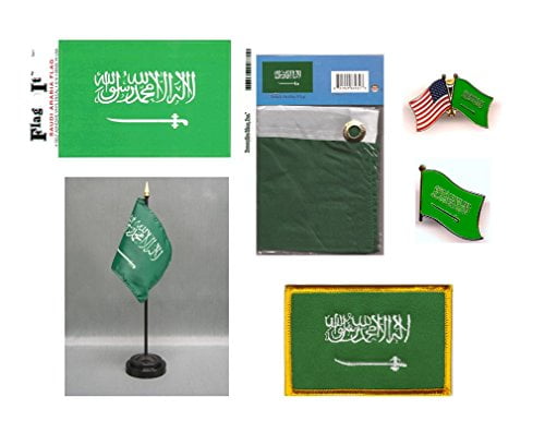 Saudi Arabia Heritage Flag Pack - Includes a Saudi Arabian 3x5' Flag ...