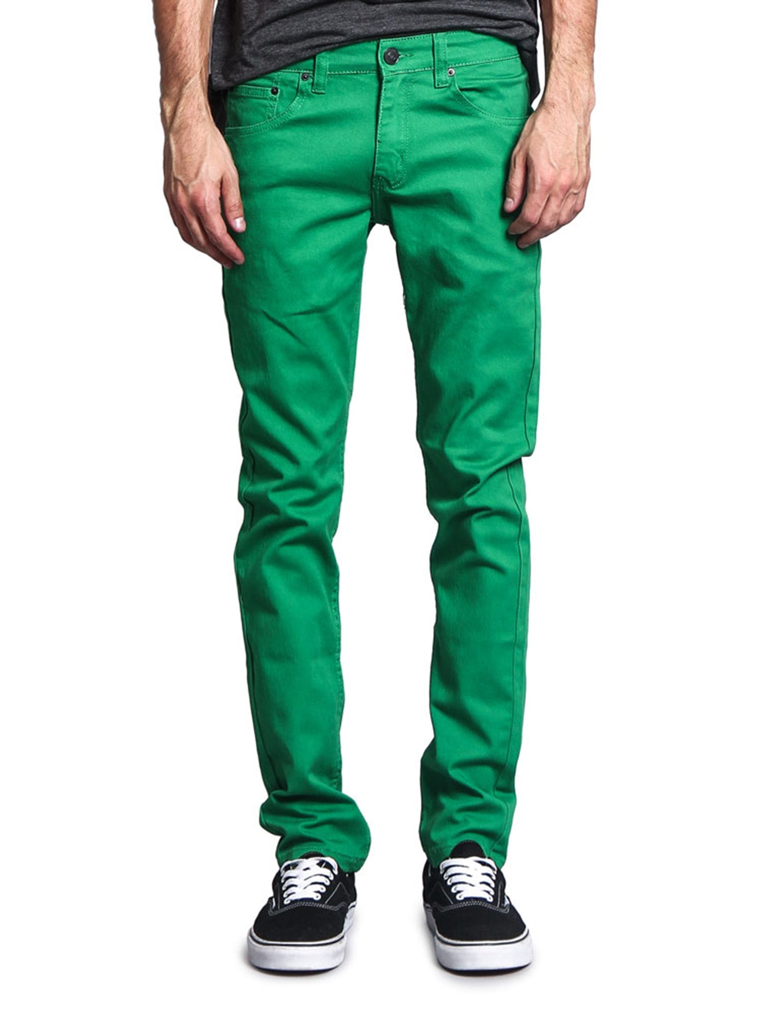 Victorious Men's Skinny Fit Color Stretch Jeans, Sizes up to 42W ...