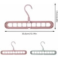 9 Holes Clothes Hanger, Wardrobe Storage Organiser, Heavy Duty Anti ...