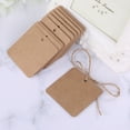 100pcs Handmade Kraft Paper Gift Tags with Attached String for Wedding ...