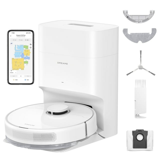 Dreame C20 Plus Robotic Vacuum, Mop and Auto Empty Station - Walmart.ca