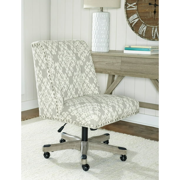 Linon Draper Upholstered Swivel Office Chair, Multiple Colors - Walmart.com