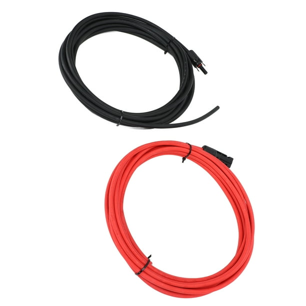 Cable solar AWG, cable de extensión solar 10 AWG, cable solar y kit de ...