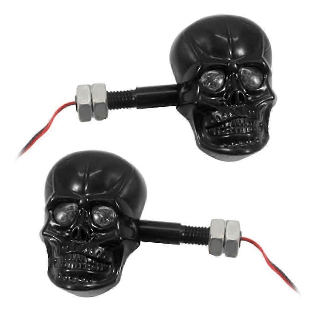Universal Skull LED Turn Signals Blinker Indicator Lights Used for ...