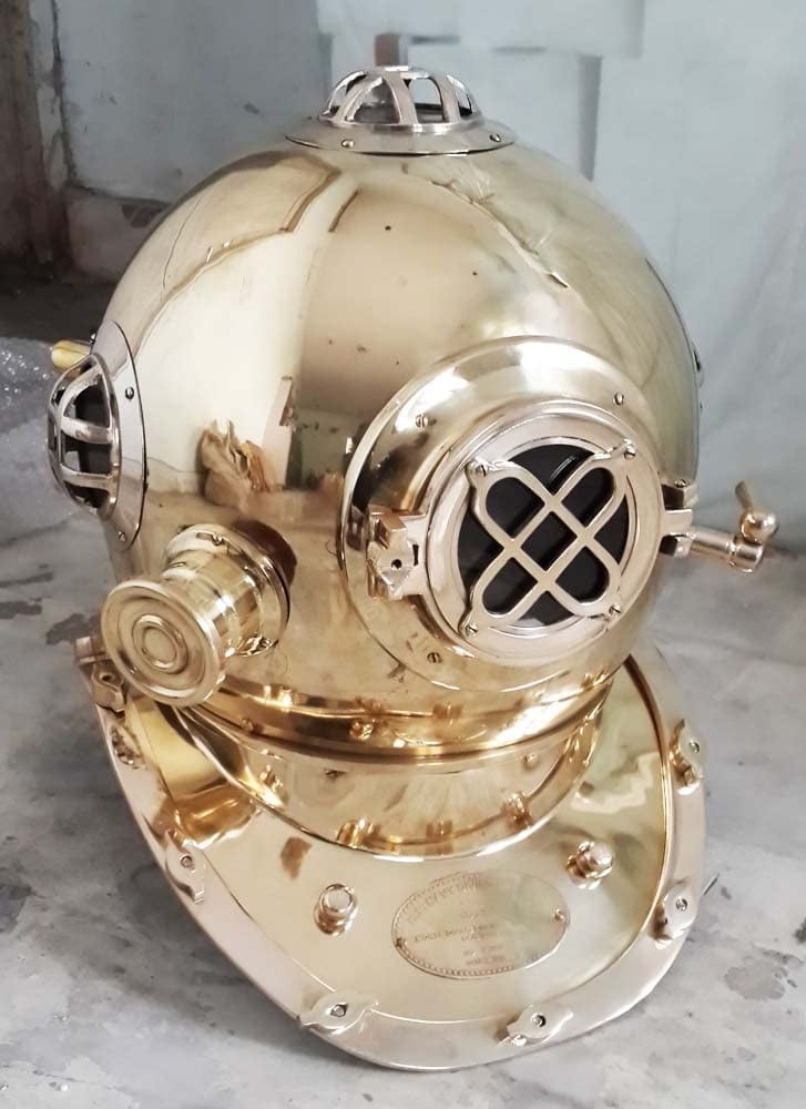 Nautical Marine Divers Diving Helmet Deep See Scuba Diving Desk Helmet ...