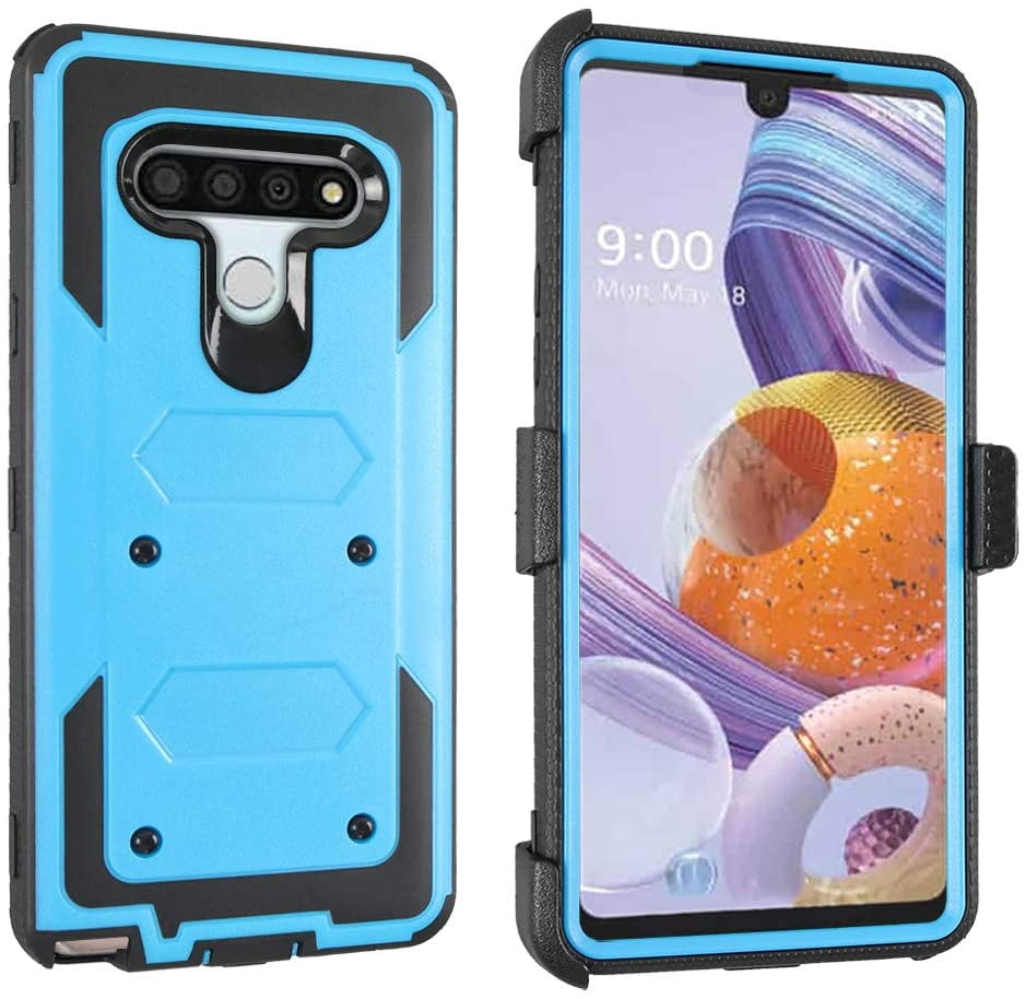 GoldCherry for LG Stylo 6 Case, Kickstand Case Heavy Duty Shockproof ...