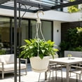 PLPPYFS Large Hanging Planters for Indoor Outdoor Plants with Drainage ...
