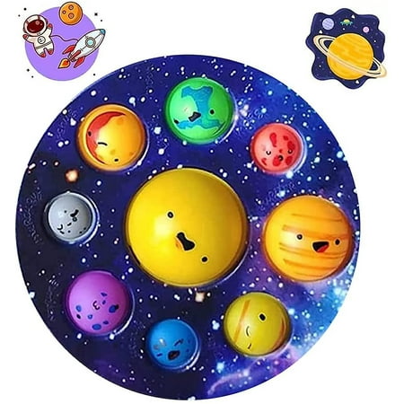 Solar System Dimple,simple Planet Dimple Oversize Poppet Fidget Toy ...