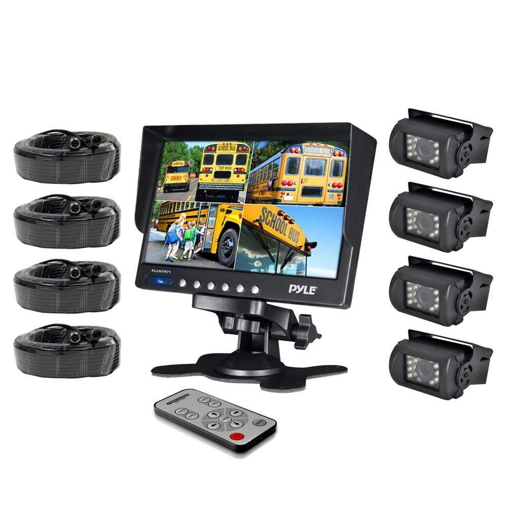 Pyle AZPLCMTR74 Weatherproof Rearview Backup Camera & Monitor Safety ...