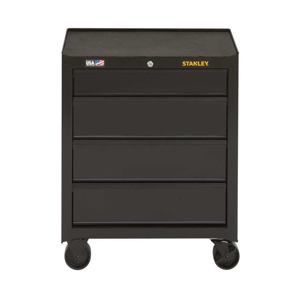 Stanley 26 In. W 100 Series 4-Drawer Rolling Tool Cabinet - Walmart.com