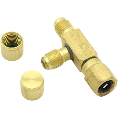 Quick Coupler Tee Adapter HAVC Tee Adapter 1/4" Tee Adapter Valve Core ...