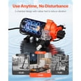 Water Pump, 110V AC 4 GPM, 3-Chamber Demand Electric Diaphragm Water ...