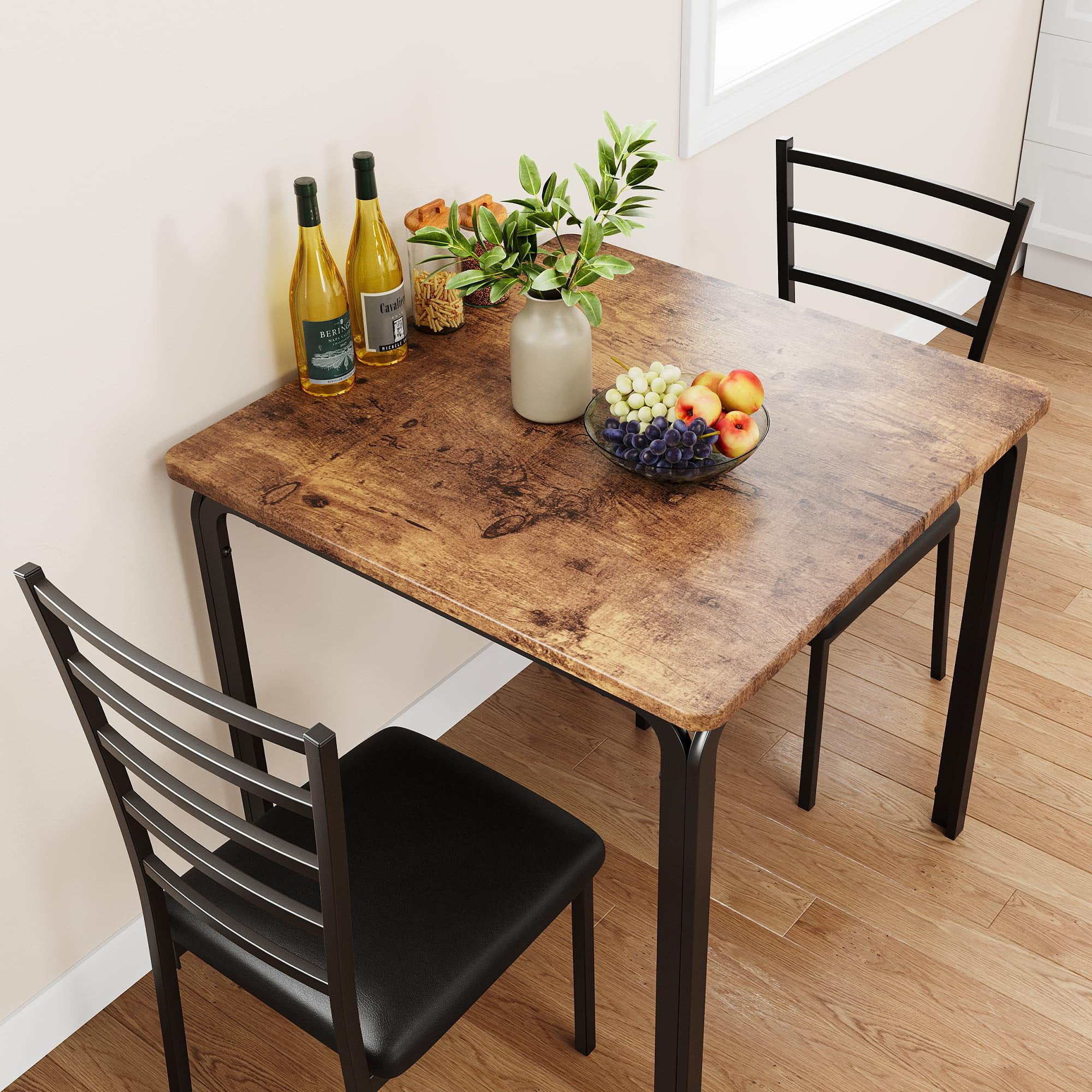 Click here for Glorystar 3-Piece Dining Table Set For 2  Square K... prices