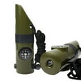 7 in 1 Multi-functional Survival Whistle Outdoor Professional Emergency ...