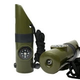 7 in 1 Multi-functional Survival Whistle Outdoor Professional Emergency ...