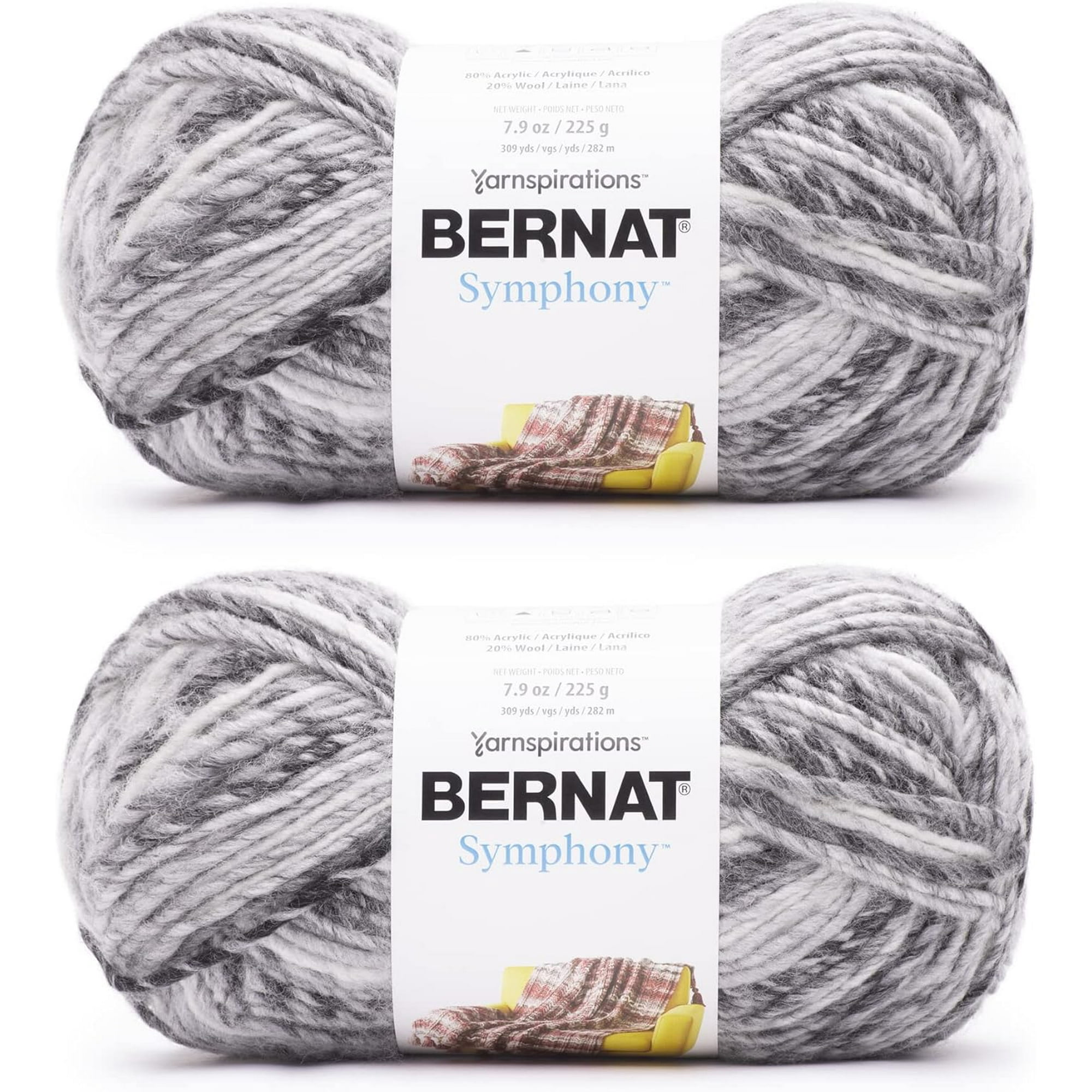 Click here for Fuzhong-Symphony Granite Yarn - 2 Pack Of 225g/8oz... prices