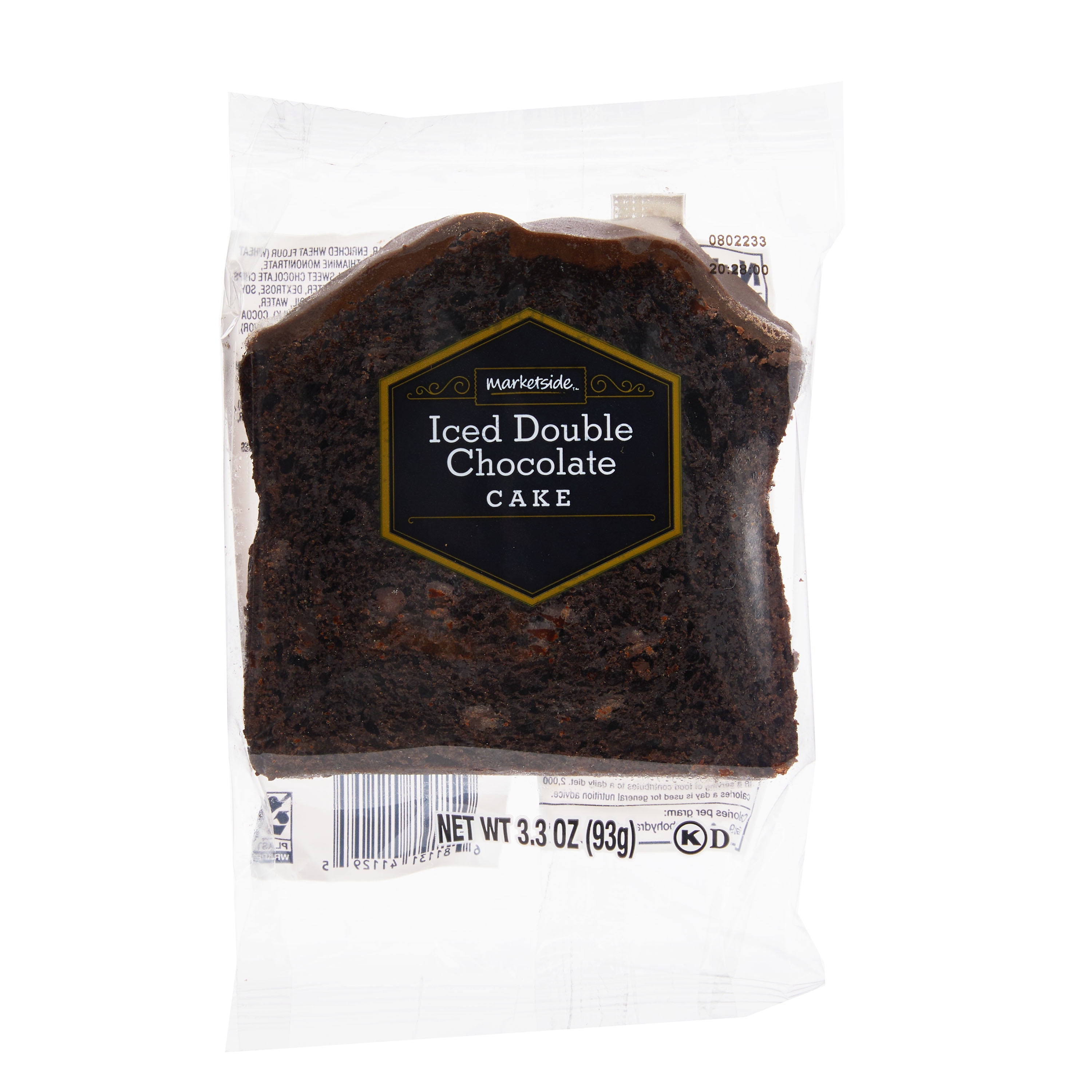 Marketside Individually Wrapped Iced Double Chocolate Cake, 3.3 oz, 1 ...
