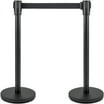 Costway 6Pcs Stanchion Posts, Queue Pole with Retractable Red Belt ...