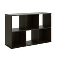Sauder 6-Cube Modern Organizer Bookcase, Cubicle Shelf Storage Unit ...