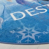 Disney Frozen 2 Rug Collection - Destiny Area Rug, 5' x 5' Round, Blue ...